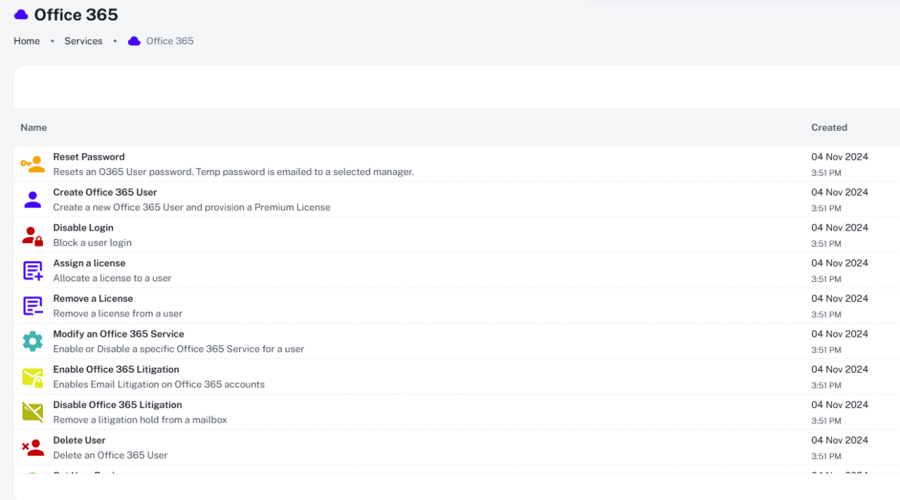 Self-Service Automation Portal for Microsoft Automation